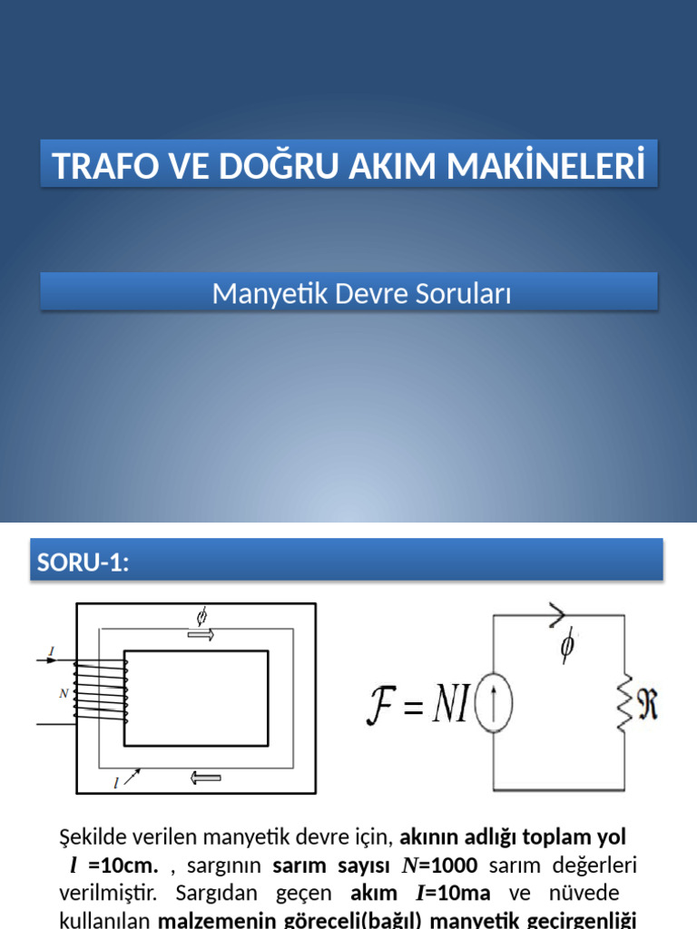 2 Manyetik Devre Sorular | PDF