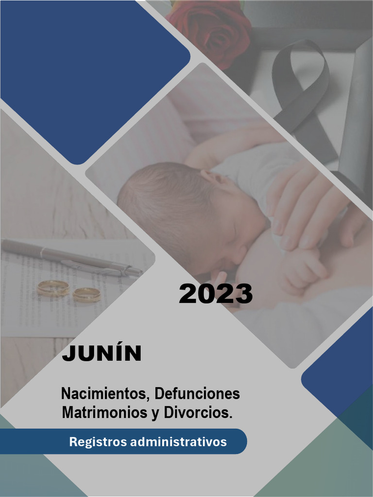 Junín Estadisticas Vitales Ra 2023 Imp Final | PDF | América del Sur | Comunidad andina