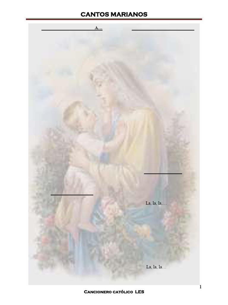 17-Cantos Marianos | PDF | María, madre de Jesús | Oración