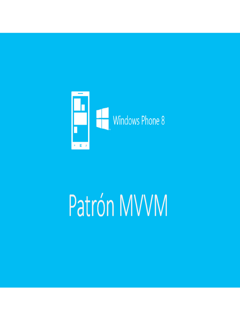 (20130913) Patrón MVVM | PDF | Modelo – Vista – Controlador | Paradigmas de programación