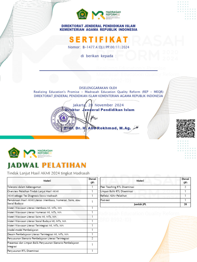 SERTIFIKAT 2024 | PDF