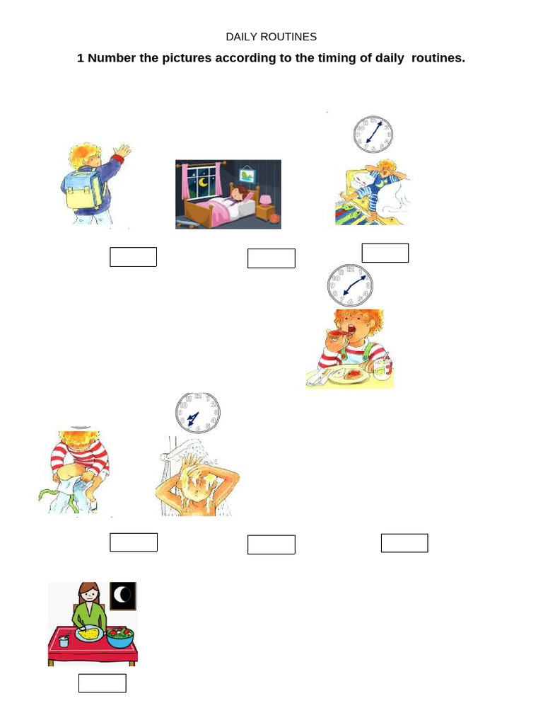 Daily Routines | PDF