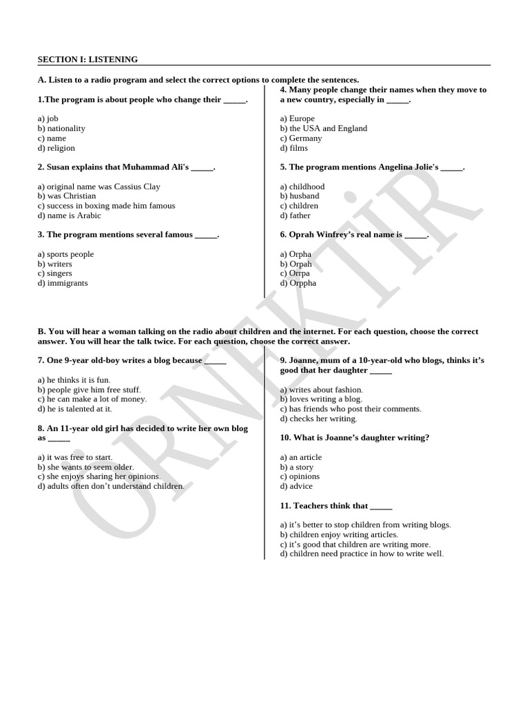 Erasmus Ornek Sinav | PDF | Birds | Feather