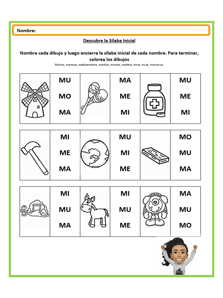 Letra M tarea pre kider | PDF