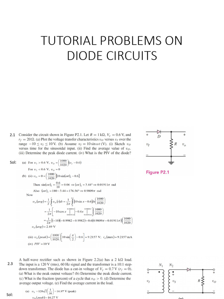 Diode_Ciruits_Tutorial | PDF