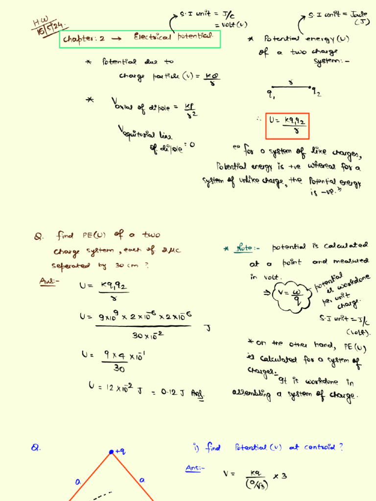 Full 12th Phy Manish Sir-Invert | PDF