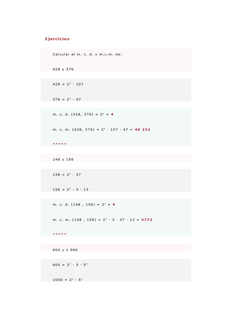 ejercicios_resueltos_de_mcd_y_mcm | PDF