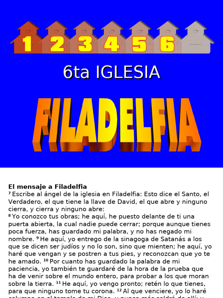 6 Tema Filadelfia B | PDF