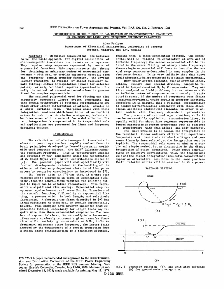 Contributions To The Theory Of Calculation Of Electromagnetic Transients Pdf