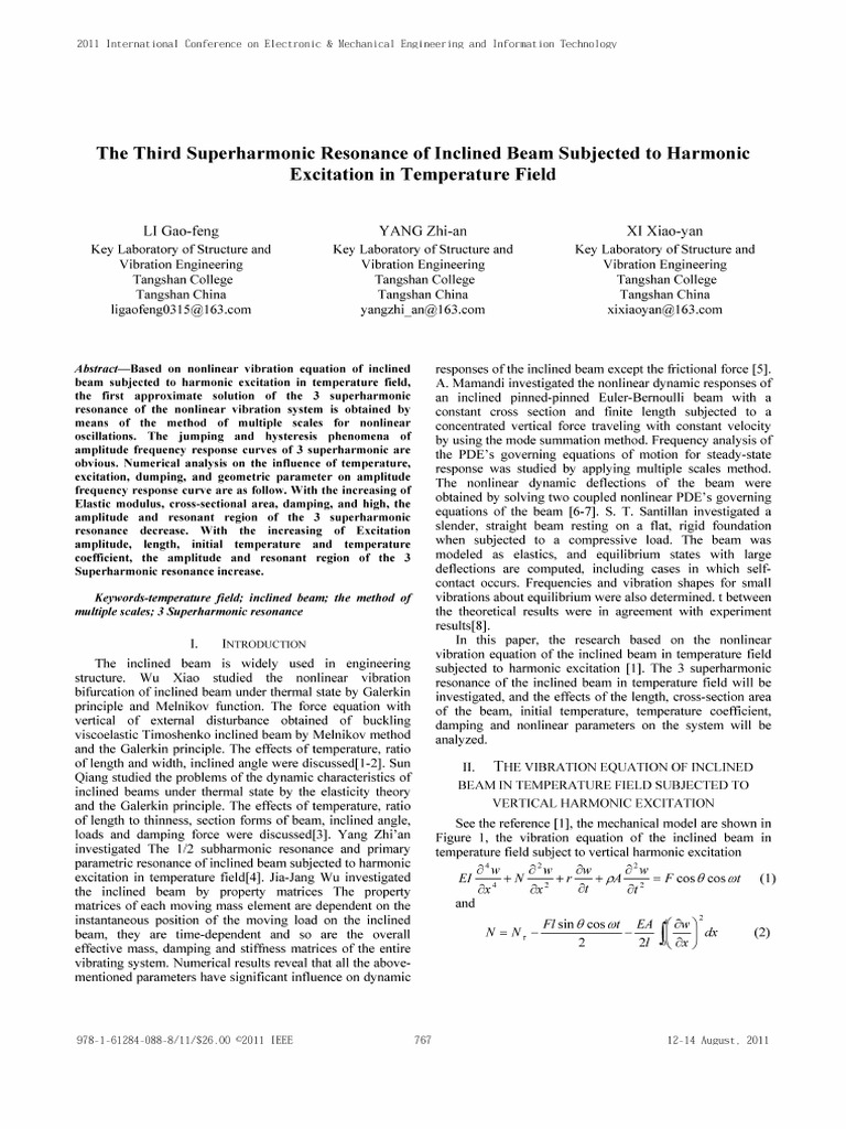 Resonance Superharmonicos | PDF | Resonance | Beam (Structure)