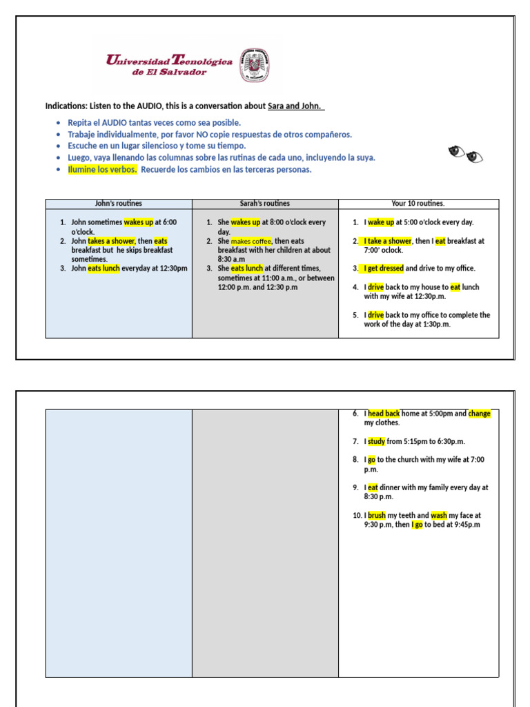 ACTIVITY N8 LISTENING THIS AUDIO Solved | PDF