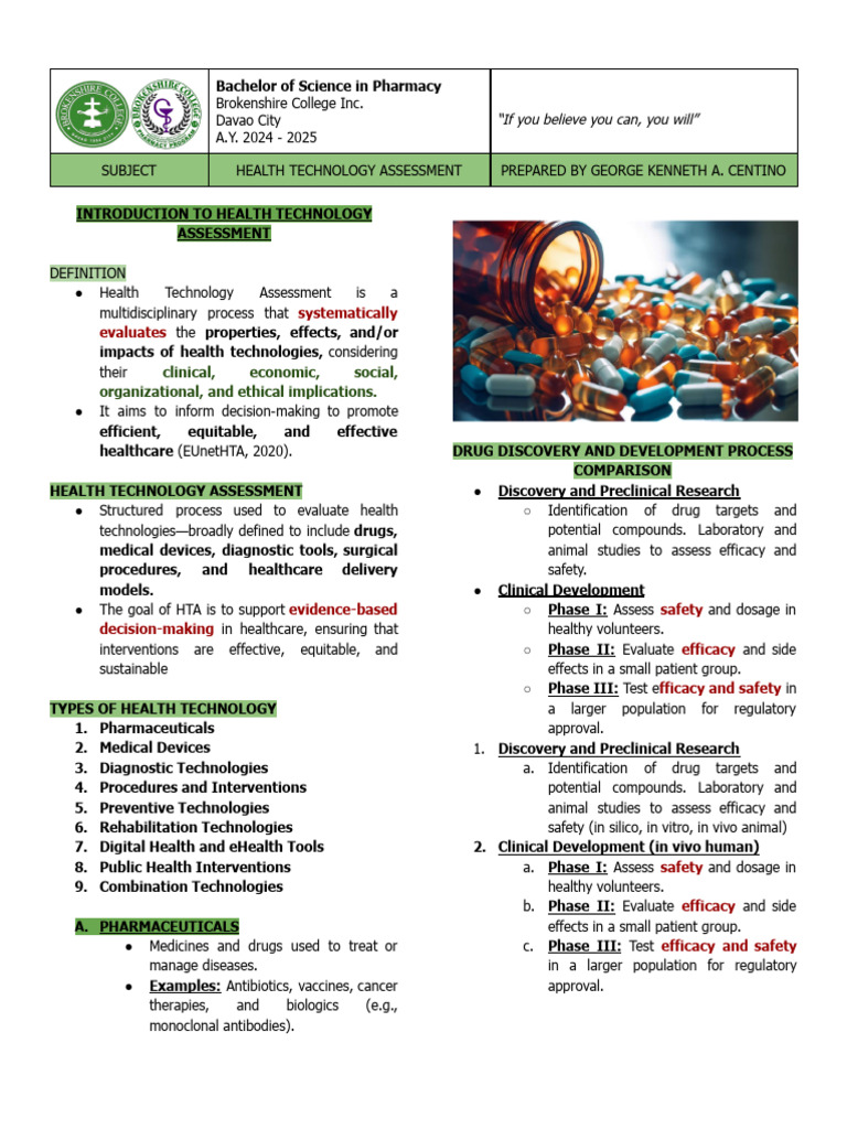 Health Technology Assessment Overview | PDF | Clinical Trial | Health Care