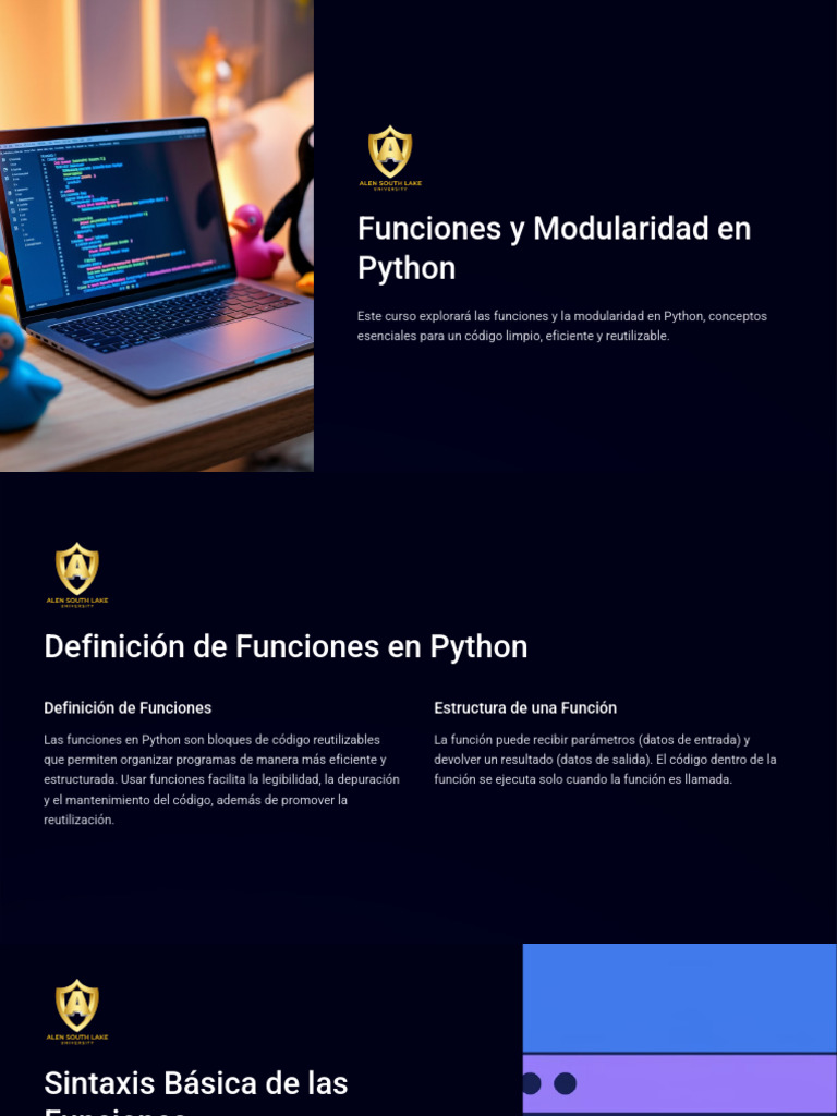 Curso de Funciones y Módulos en Python | PDF | Python (lenguaje de programación) | Función ...