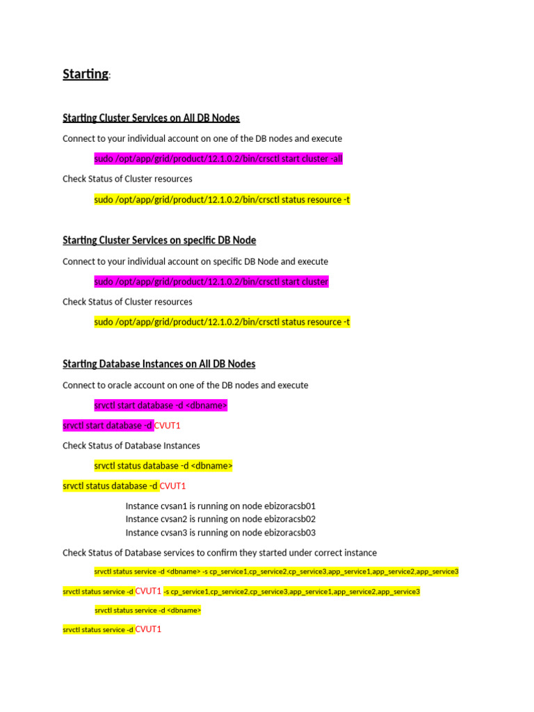 Database Cluster Service Management Guide | PDF | Computer Cluster | Databases