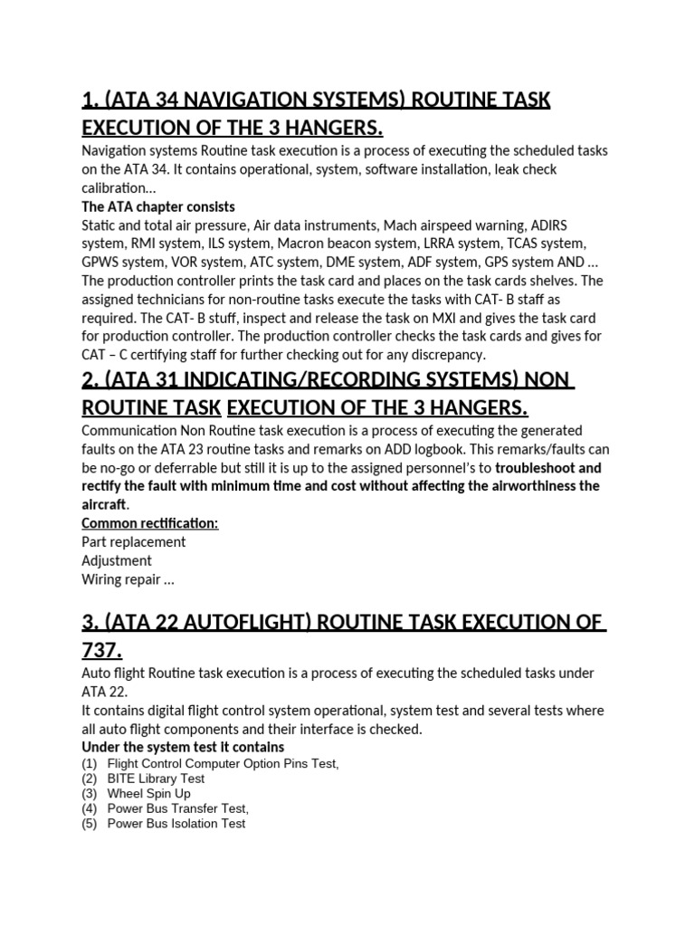 ATA 34-31-22-23 Task Execution Guide | PDF | Aviation | Aircraft
