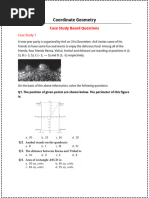 Class 10 Coordinate Geometry Case Study | PDF | Cartesian Coordinate ...