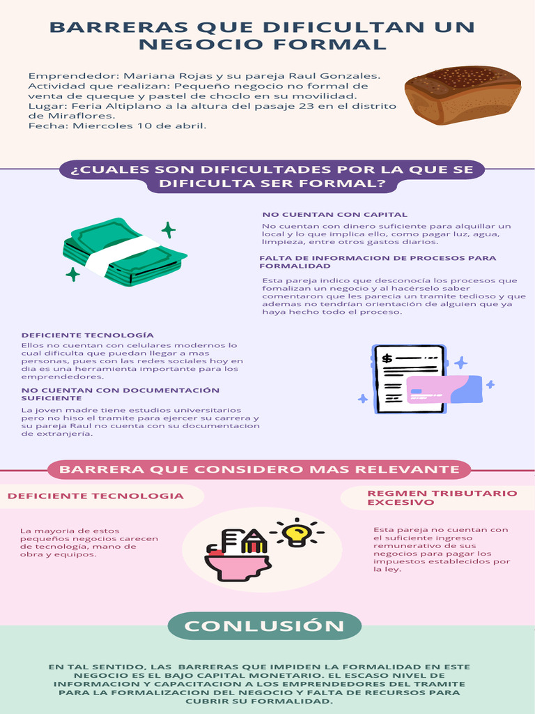 Infografía Barreras de Informalidad. | PDF | Economias