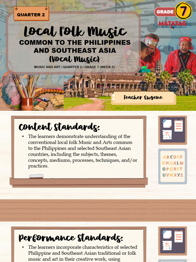 Folk Music of Southeast Asia for Grade 7 | PDF