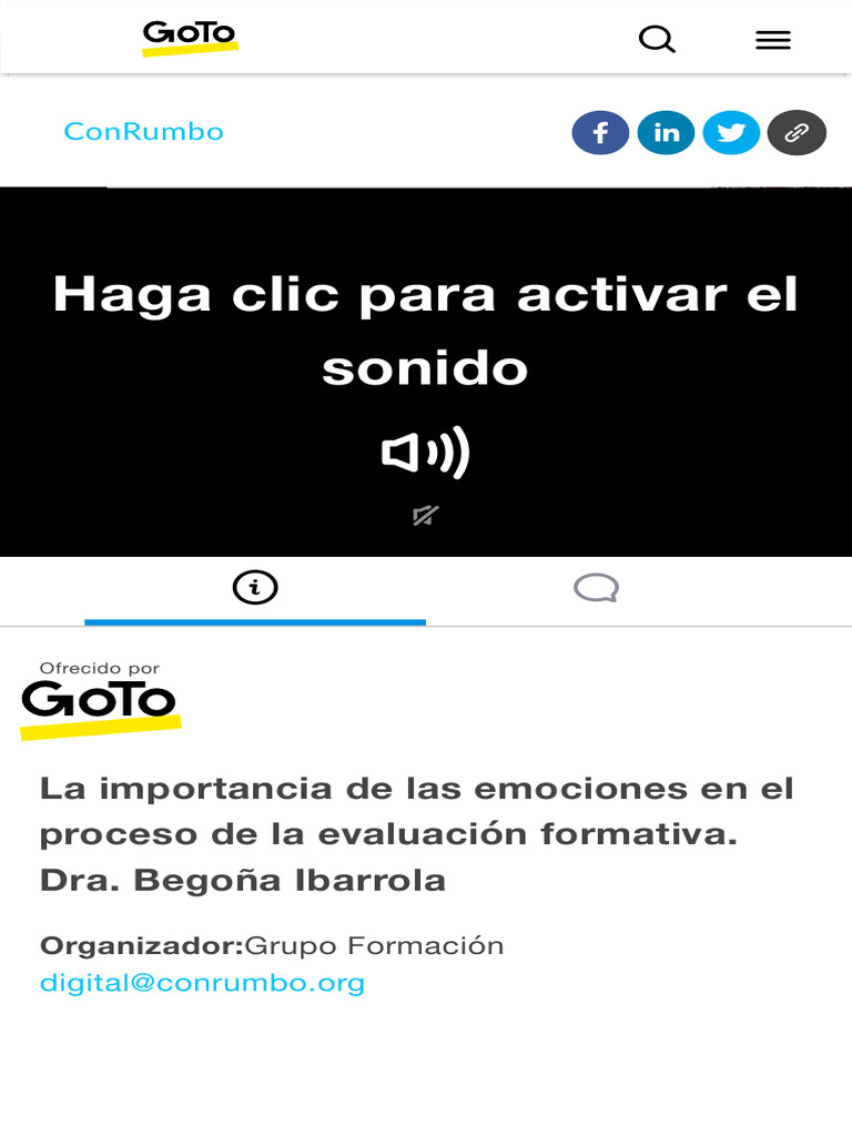 La importancia de las emociones en el proceso de la evaluación formativa. Dra. Begoña Ibarrola ...