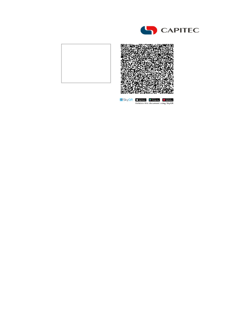 Capitec Bank Account Confirmation Letter | PDF