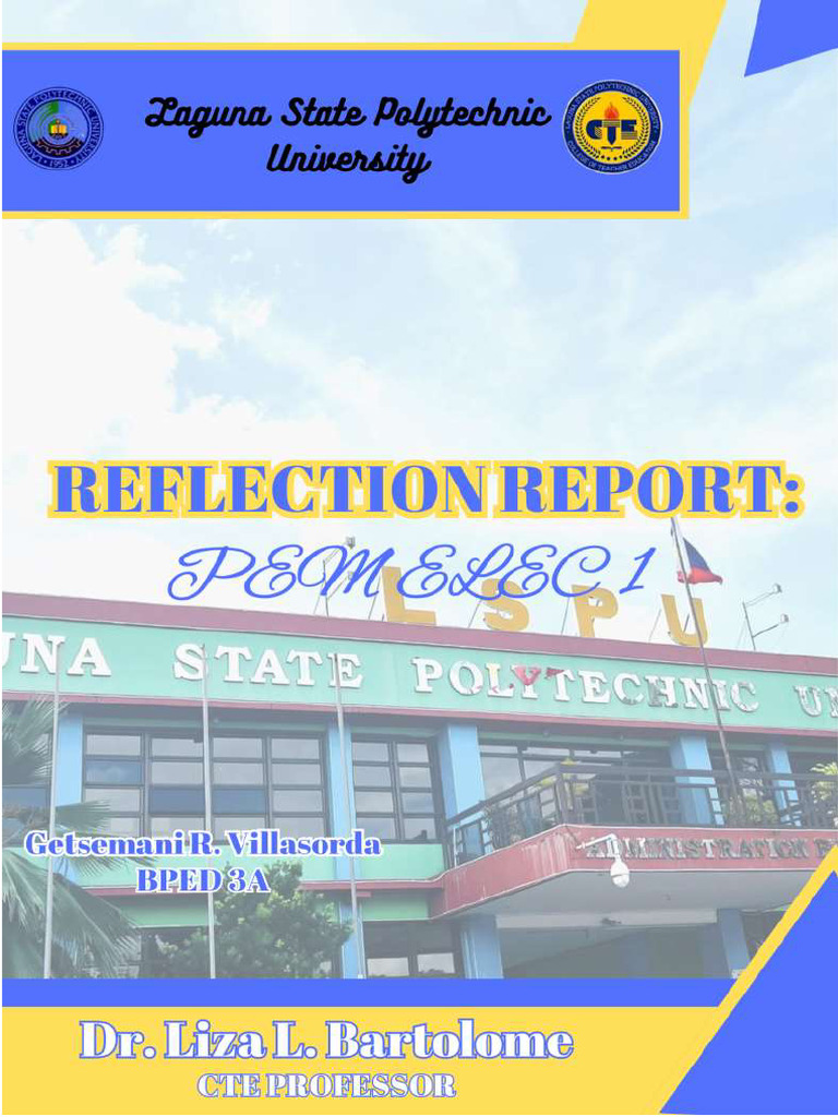 Reflection Report | PDF | Teachers | Learning
