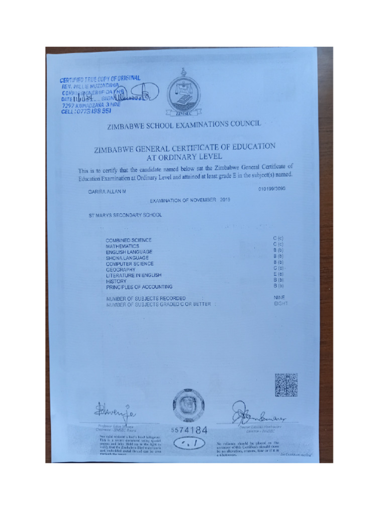 O Level Results | PDF