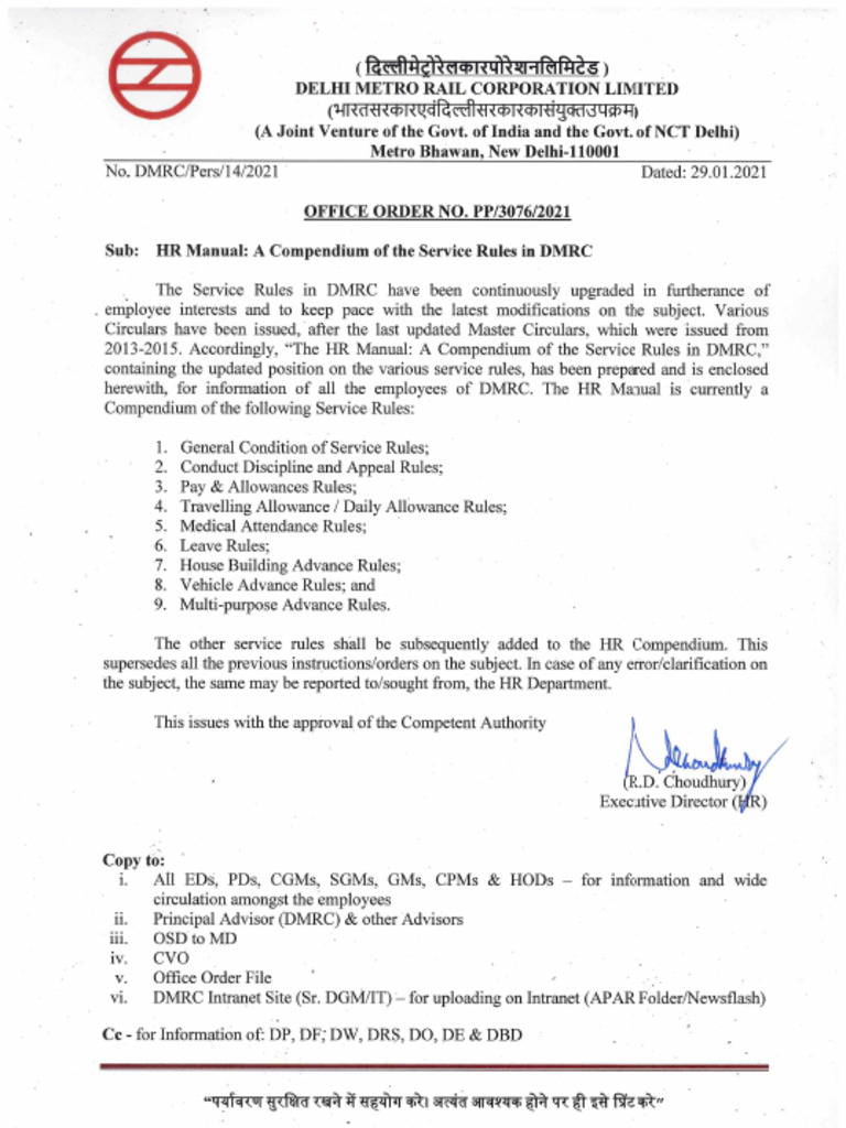 Updated Compendium To Upload On Intranet Dated 10-11-21 23112021 | PDF | Employment | Probation