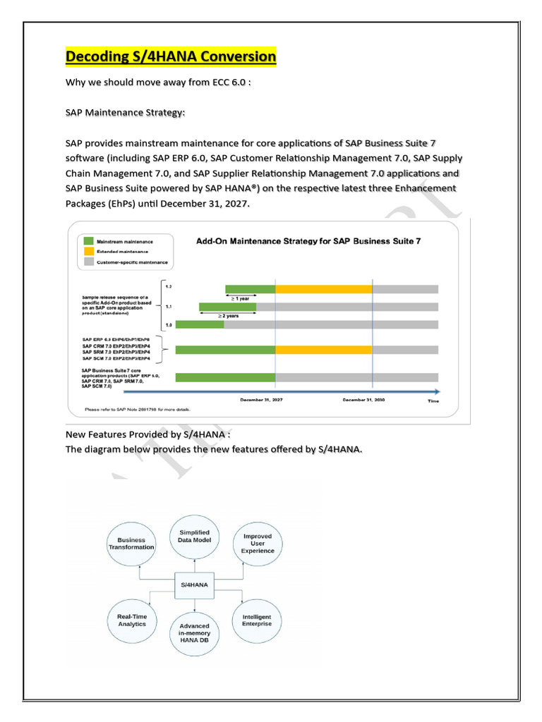 Decoding S4HANA Conversion | PDF | Software Development | Computer Science