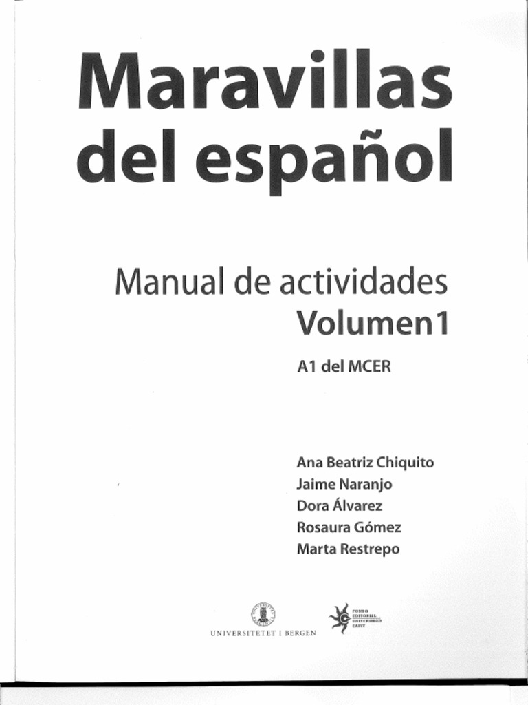 Maravillas Del Español - Manual de Actividades | PDF