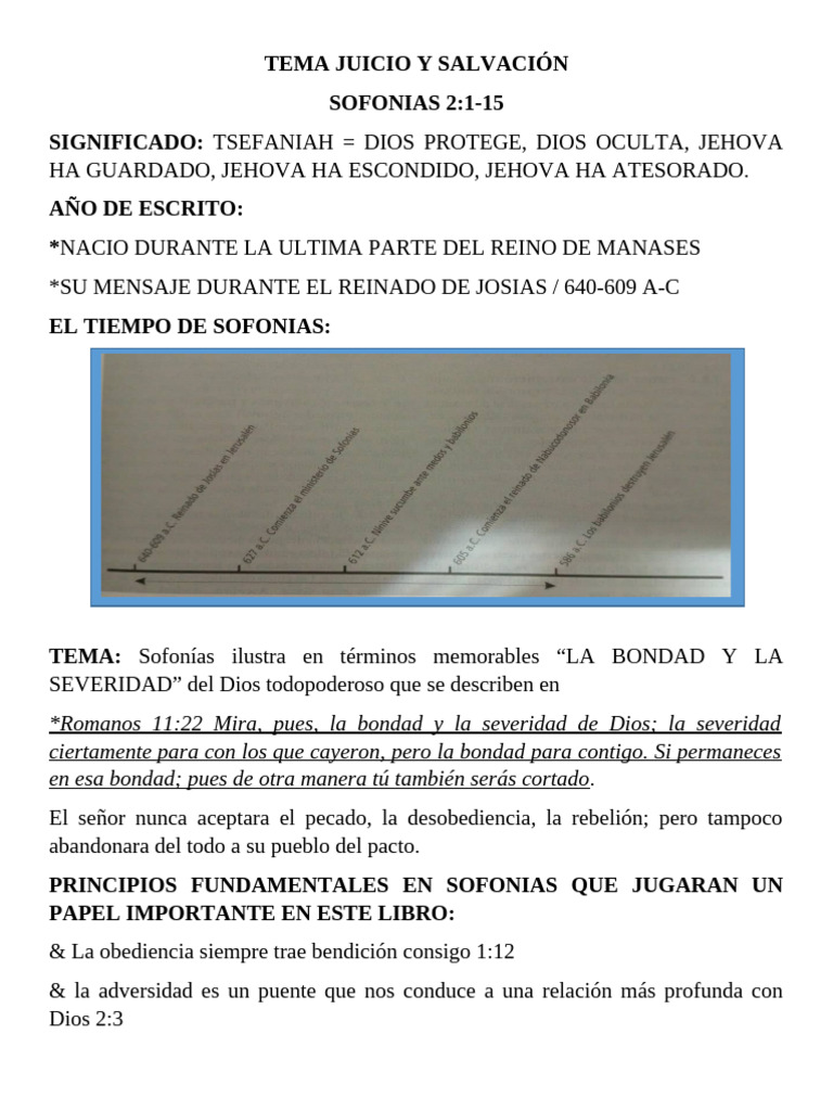 Juicio y Salvación en Sofonías 2 | PDF | Pecado | Salvación