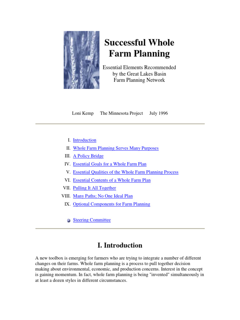 Whole Farm Planning Essentials | PDF | Agriculture | Surface Runoff