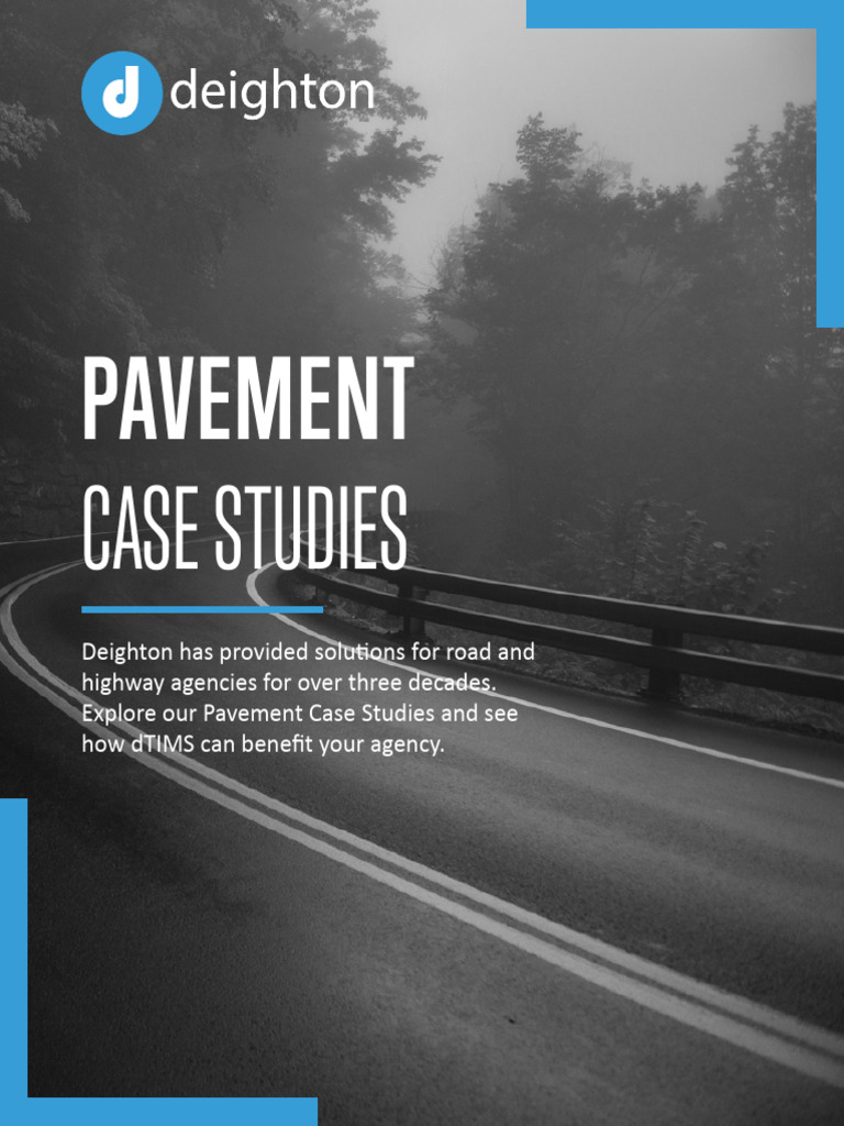 DTIMS For Pavements Case Study Book | PDF | Road | Asset Management