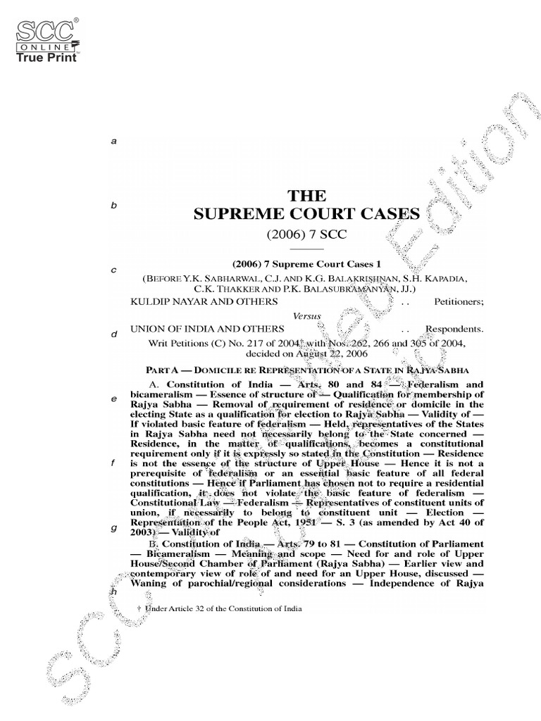 TP 2006 7 SCC 1 160 Library Ilslawin 20241231 142816 1 160 | PDF | Supreme Court Of The United ...