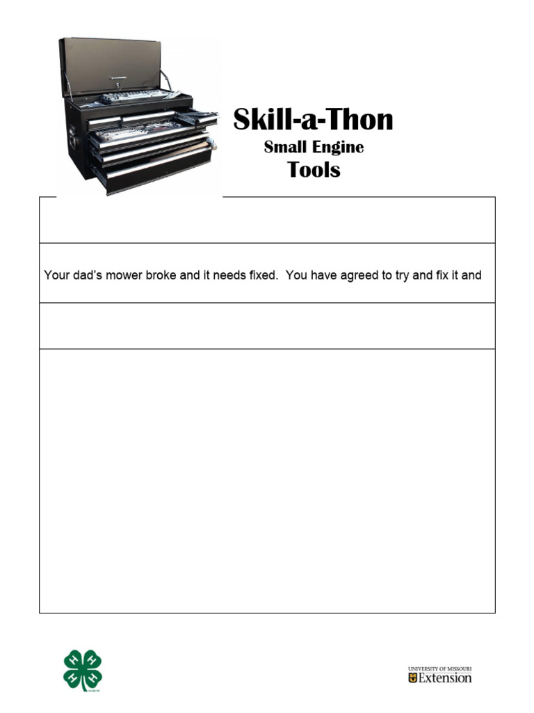 Skill A Thon Small Engine Tool Identification | PDF