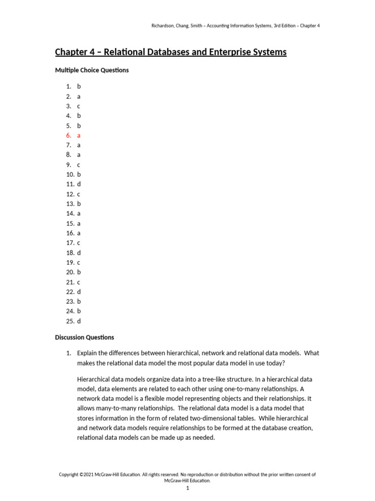 Richardson AIS3e CH04 Solutions | PDF | Databases | Computing