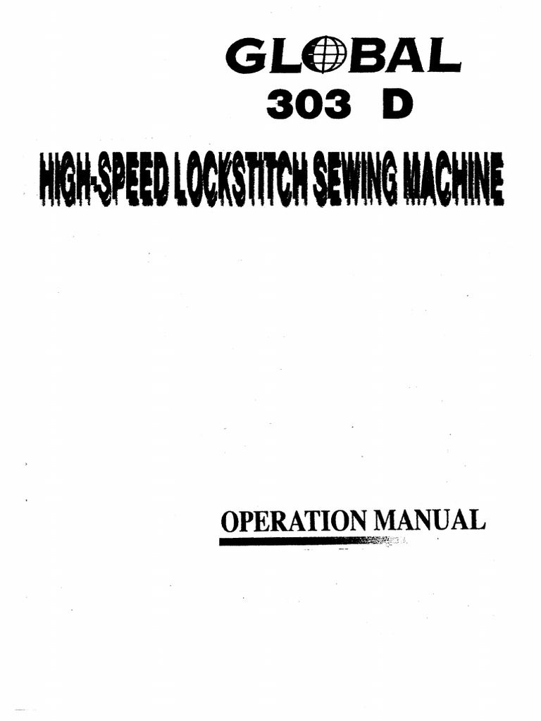 303 D Manual | PDF