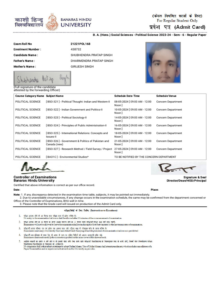 Banaras Hindu University | PDF