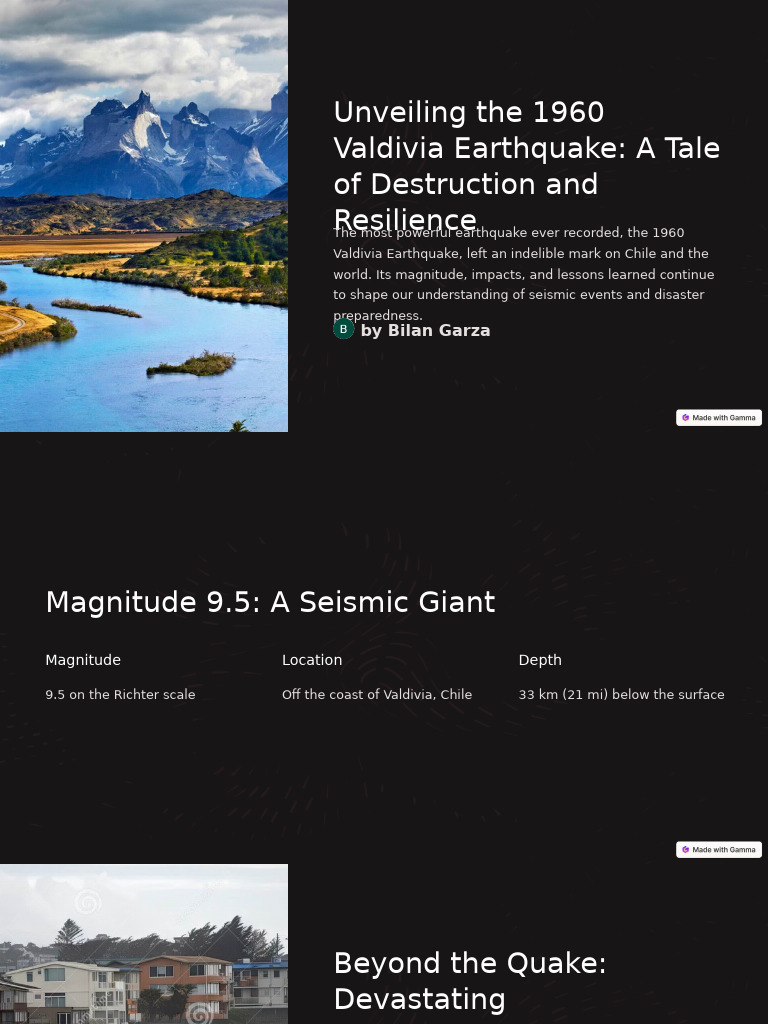 1960 Valdivia Earthquake Overview | PDF