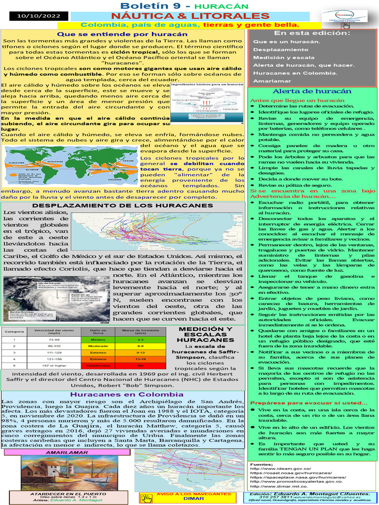 Boletín N&L_ 09-121022.Huracan | PDF | Ciclones tropicales | Eventos naturales