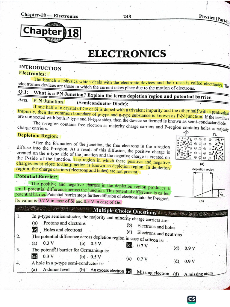 Physics Ch. 18 (Diode) | PDF