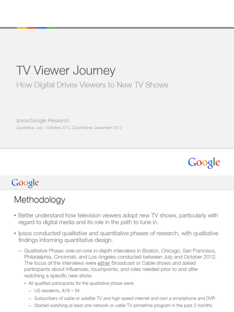 How Digital Drives Viewers To New TV Shows Research Studies | PDF ...