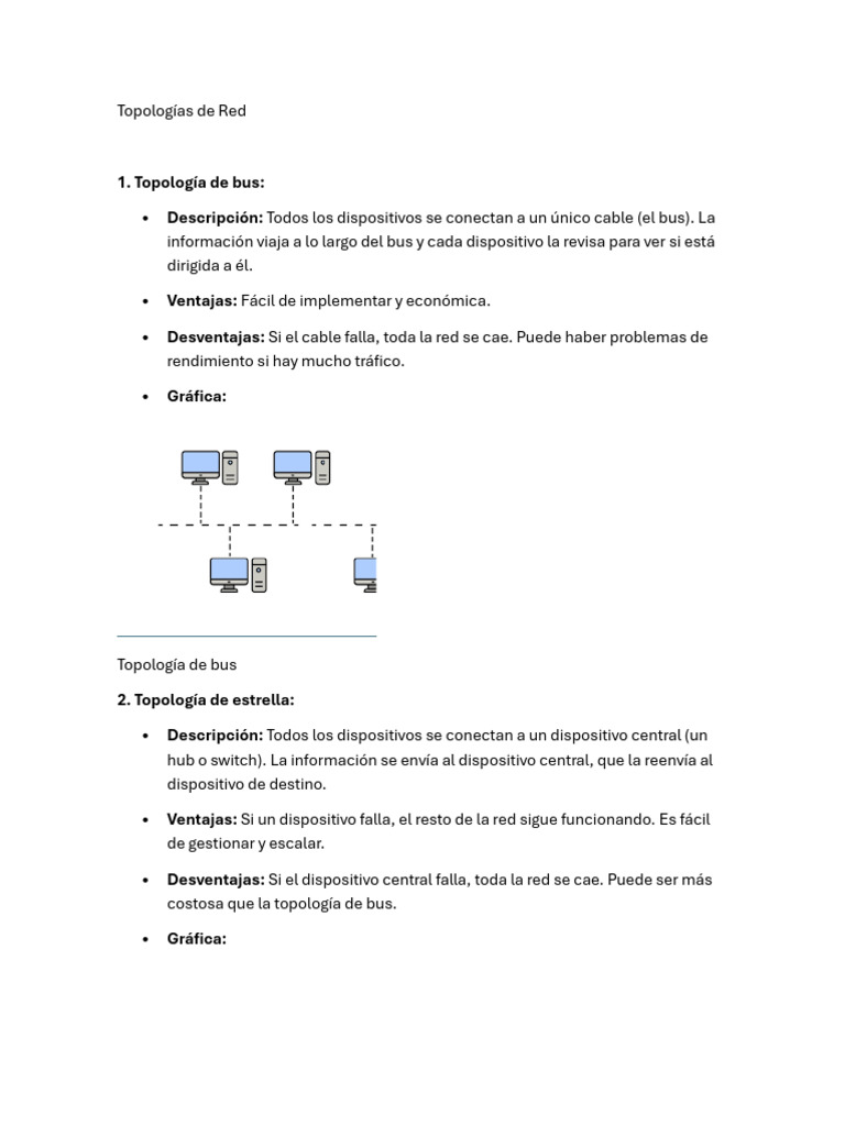 Topologías de Red | PDF | Topología de la red | Arquitectura de Computadores