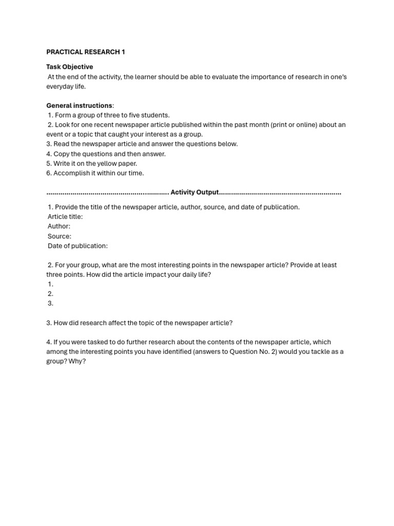 ACTIVITY NO.1 - PR 1hb | PDF