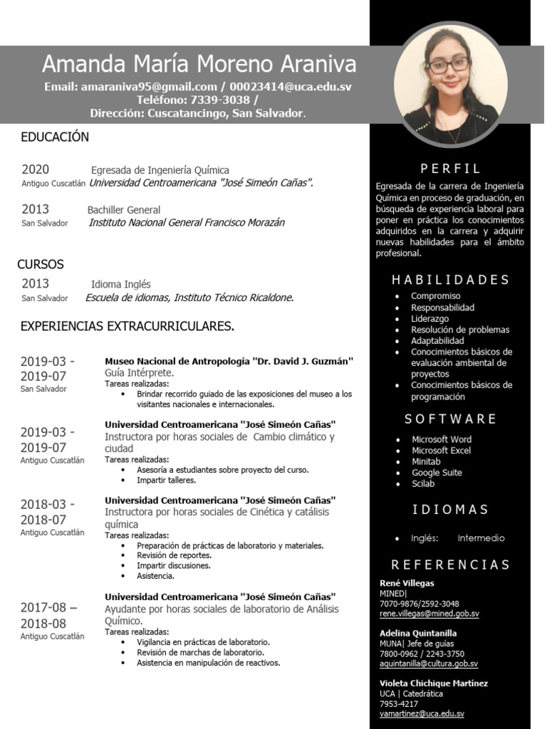 Curriculum Vitae - Amanda Moreno 2021 V1 | PDF | Laboratorios