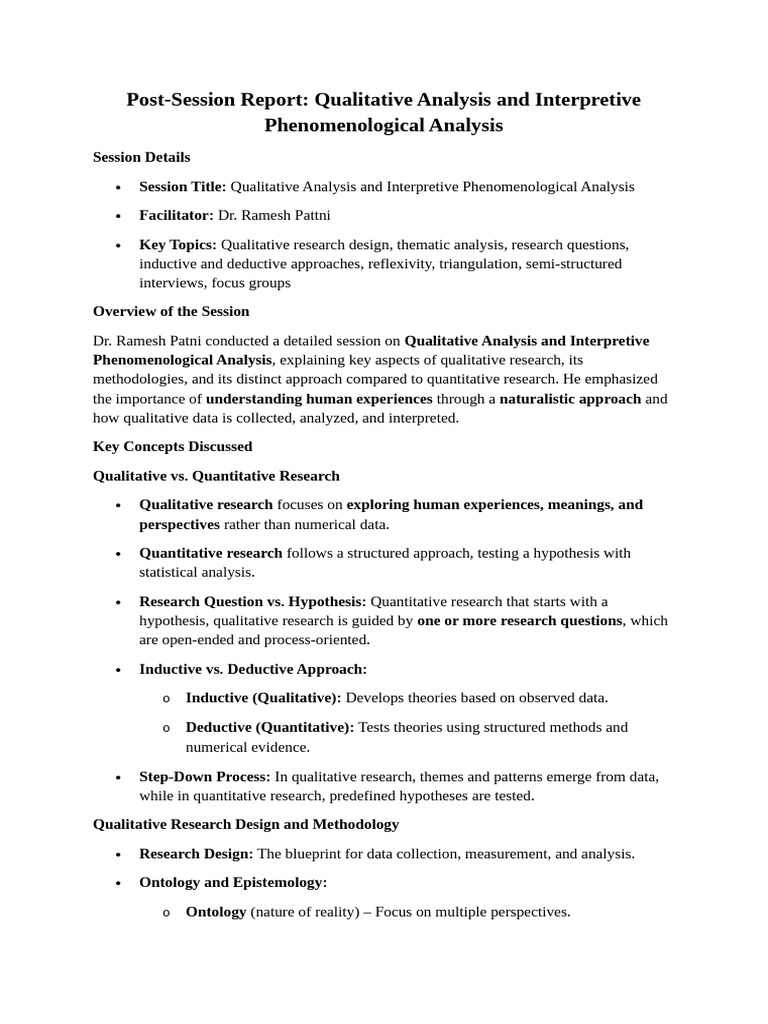Qualitative Analysis | PDF | Qualitative Research | Methodology