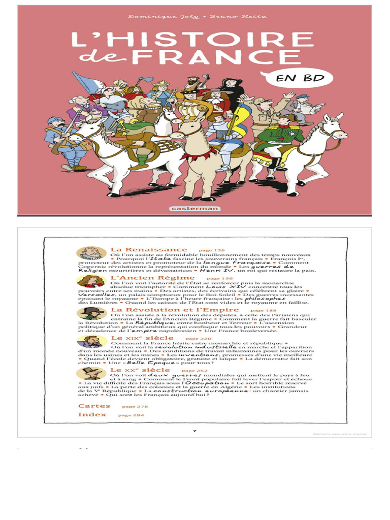 Bande Dessinée L'histoire de France | PDF