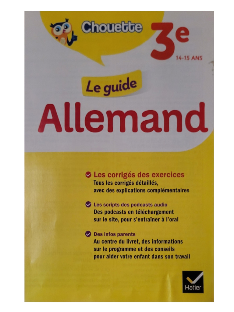 Coure Allemend Reponses 1 | PDF
