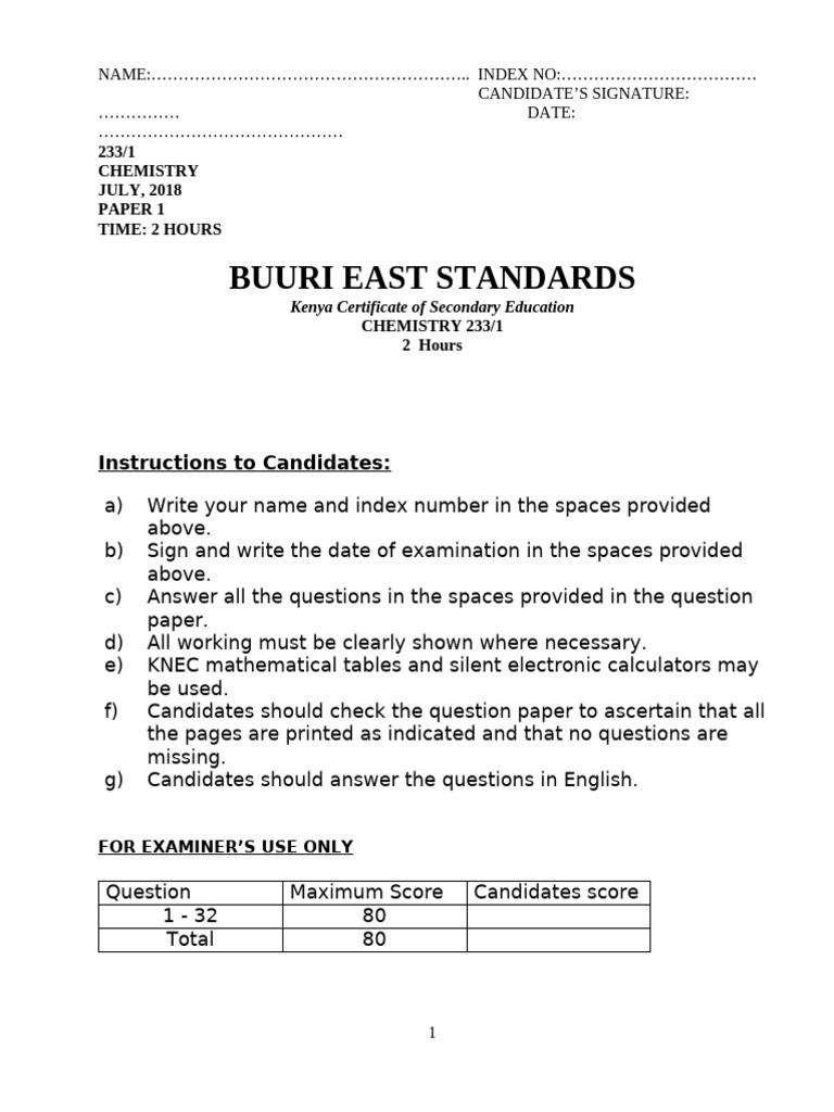 2nd Term Chemistry pp1 Theory 2019 | PDF | Radioactive Decay | Iron