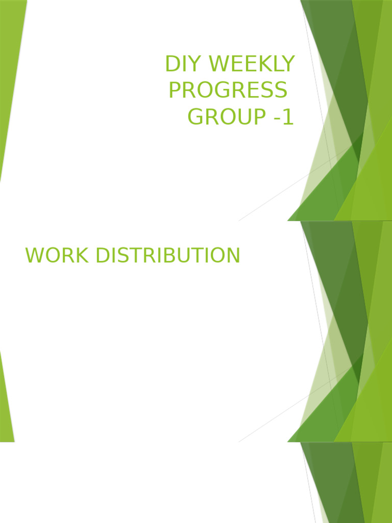 Diy Weekly Progress | PDF