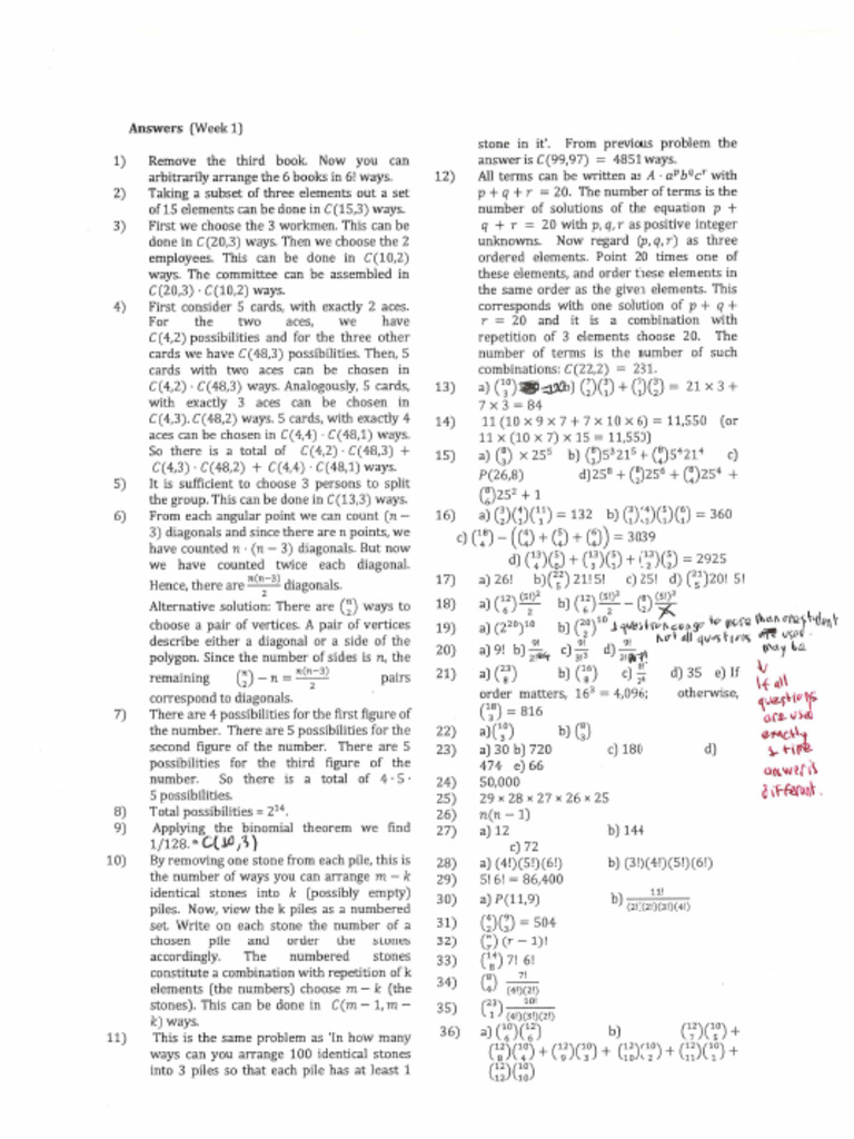 Answers - ExSet1 | PDF